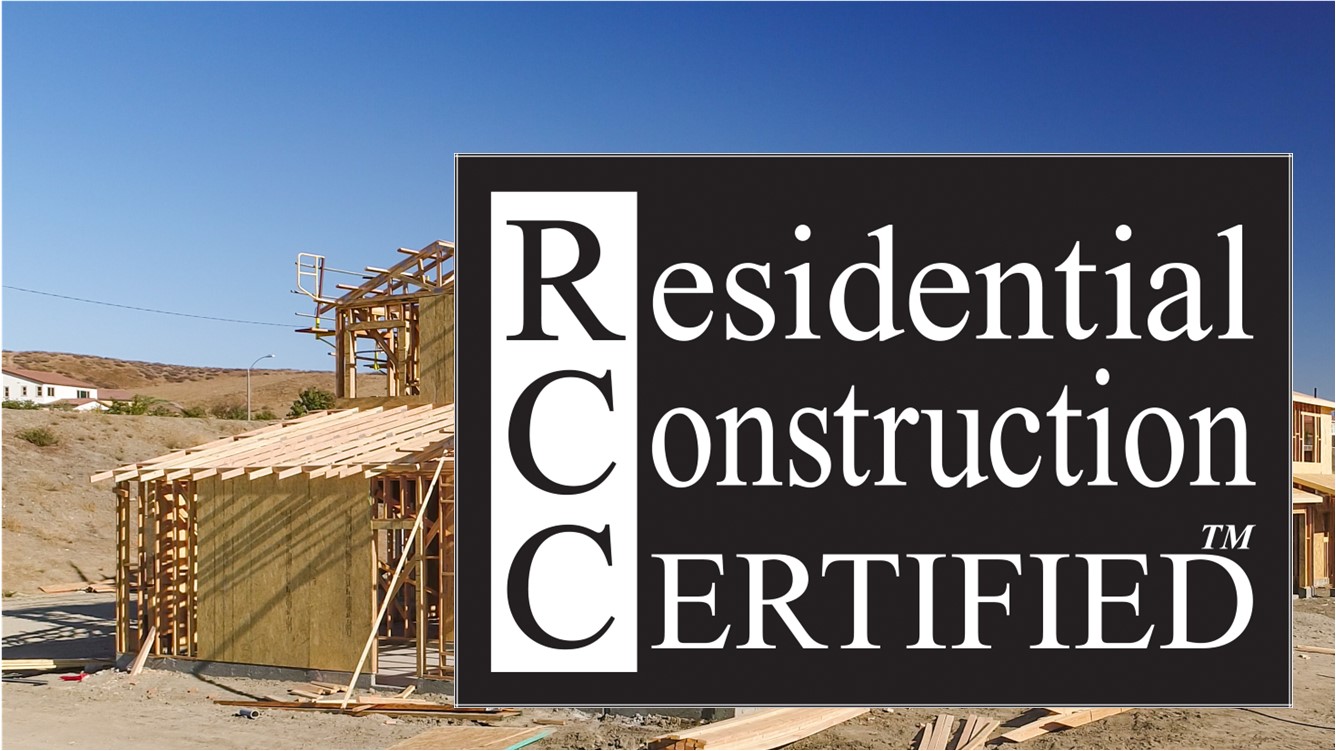 Residential Construction Certified™ Designation Course - SellNewHomes.com